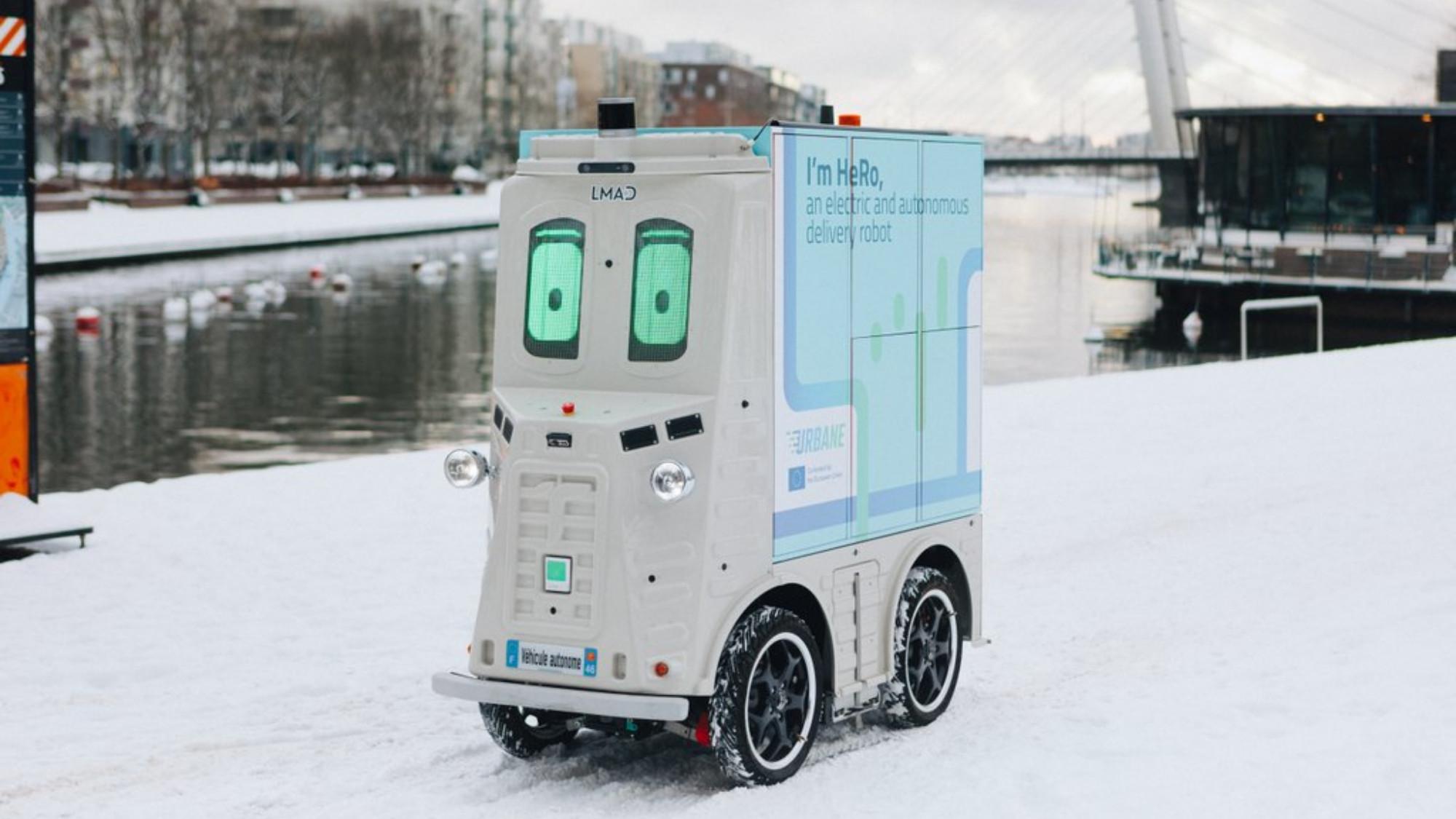 Helsinki trials self-driving delivery robot during holiday shipping rush